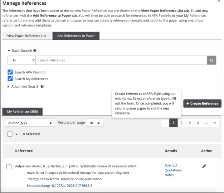 How do I add references to my paper?